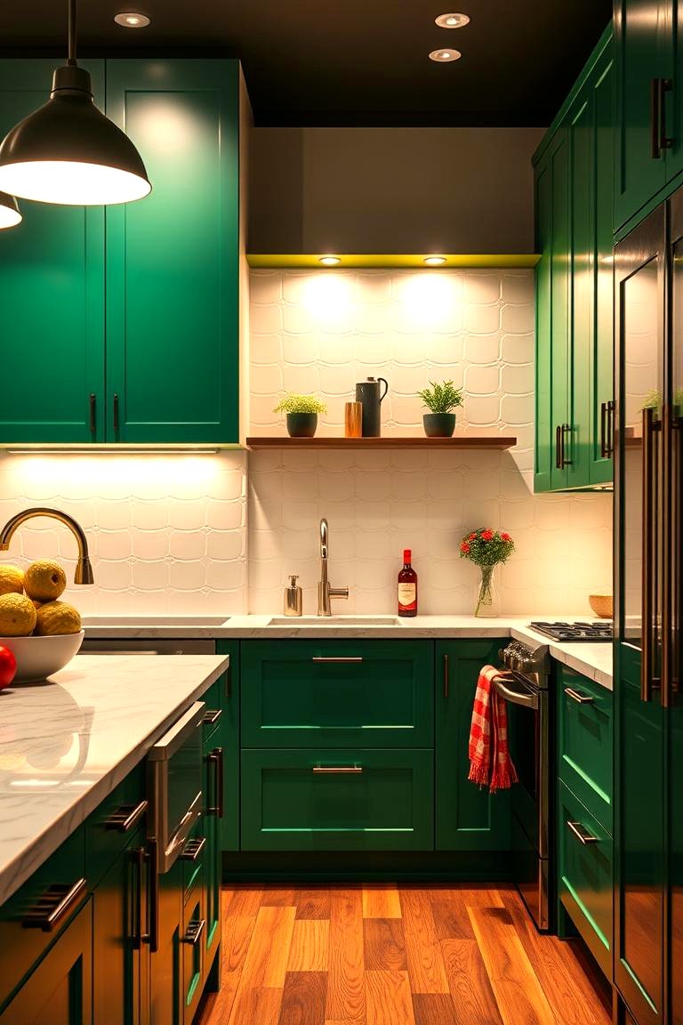 22 Green Kitchen Cabinet Ideas for Bold & Fresh Designs - Lost At E Minor