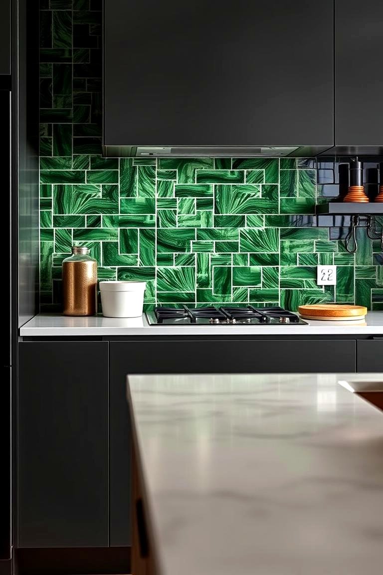 22 Fresh Kitchen Ideas with Green Backsplash for Vibrant Style - Lost ...