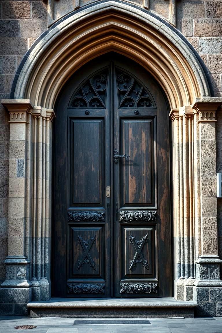 22 Gothic Front Door Ideas for an Enchanting Entryway - Lost At E Minor