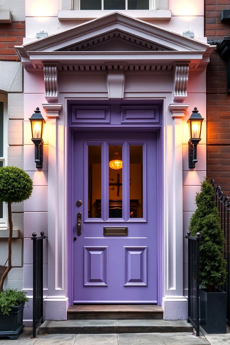 22 Lavender Front Door Designs for a Welcoming Entrance - Lost At E Minor