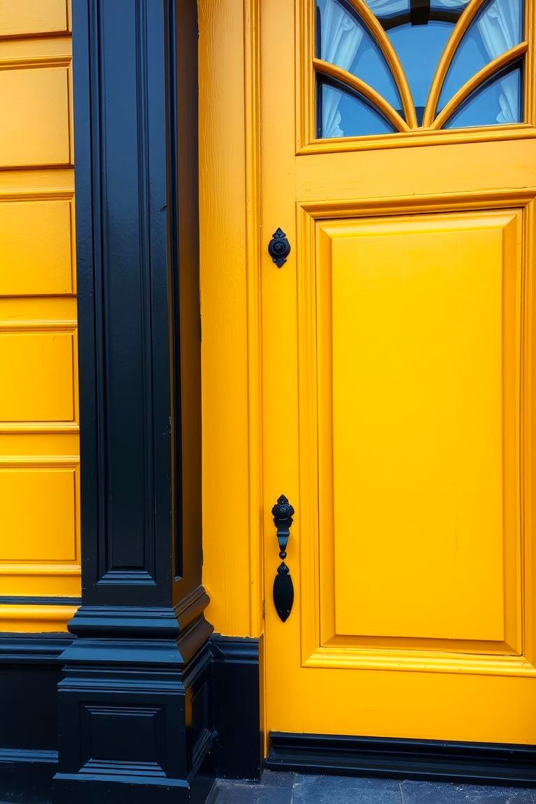 22 Mustard Yellow Front Door Ideas: Welcoming Entryway Style - Lost At ...