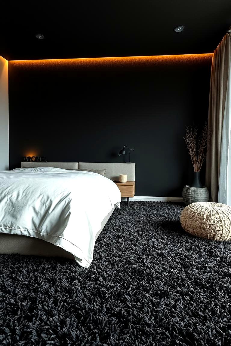 22 Modern Black Floor Bedroom Ideas for Sleek Aesthetics - Lost At E Minor