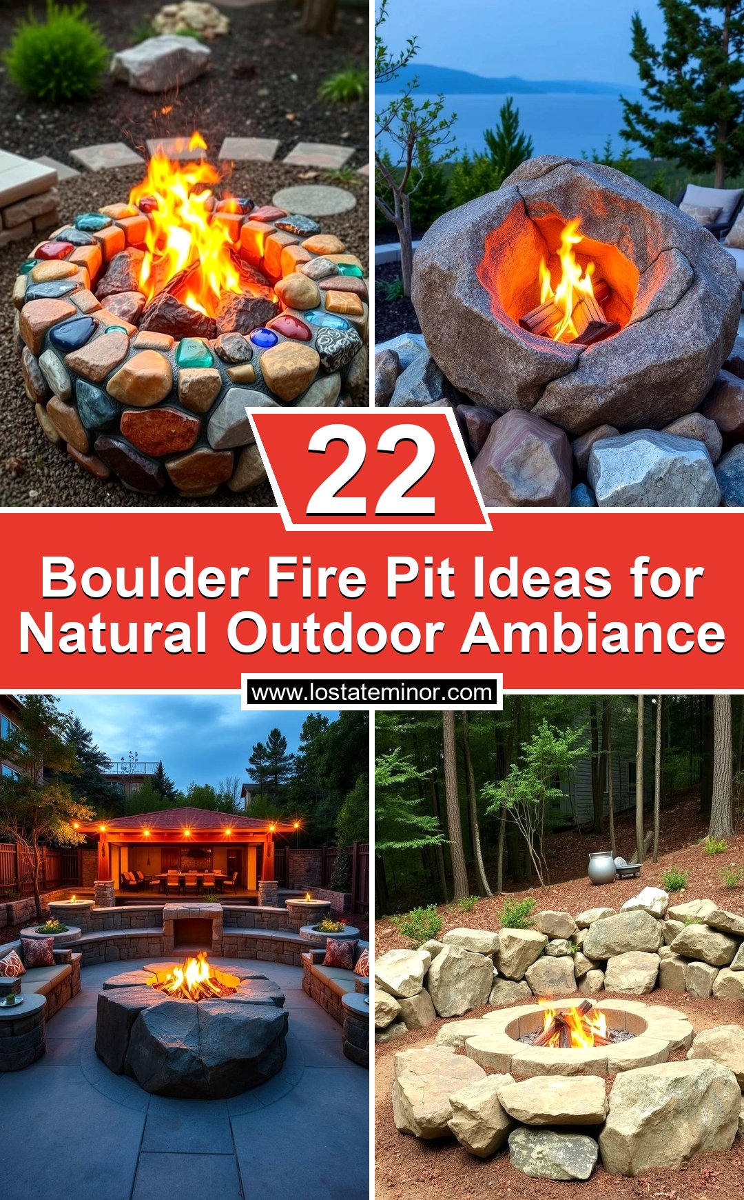 22 Boulder Fire Pit Ideas for Natural Outdoor Ambiance - Lost At E Minor