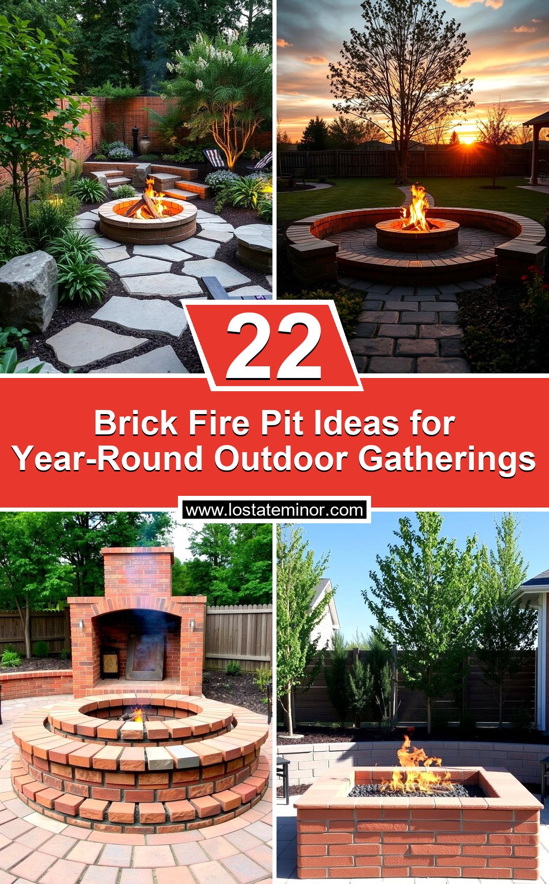 22 Brick Fire Pit Ideas for Year-Round Outdoor Gatherings - Lost At E Minor