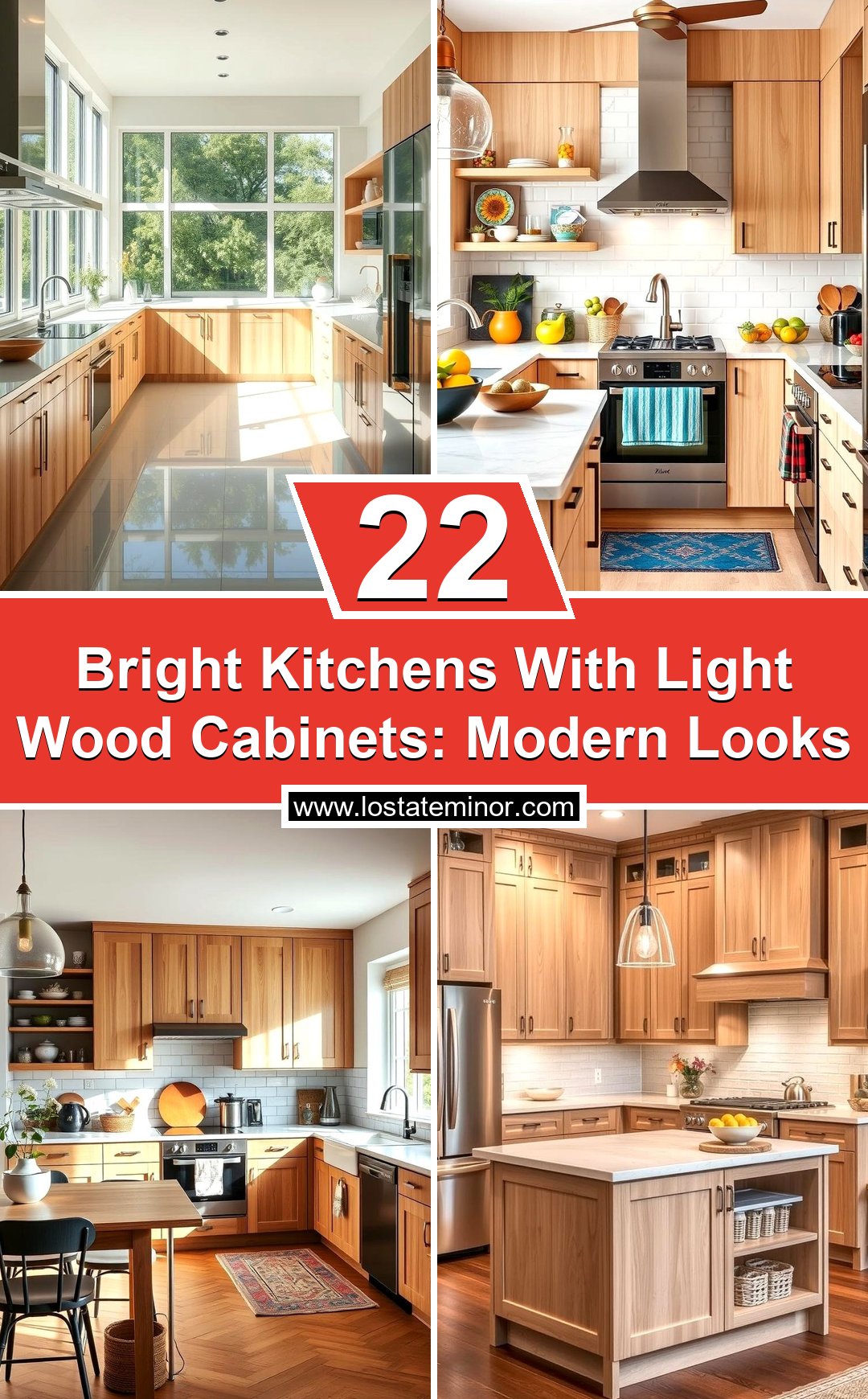 22 Bright Kitchens With Light Wood Cabinets: Modern Looks - Lost At E Minor