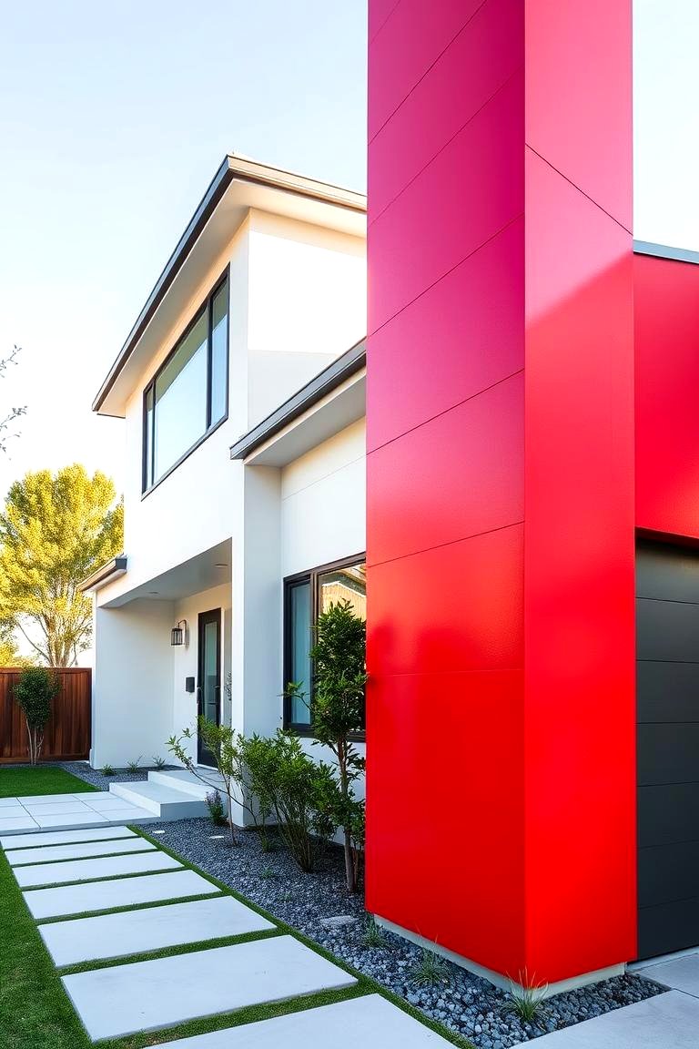 22 Red Home Exterior Design Ideas for Curb Appeal - Lost At E Minor