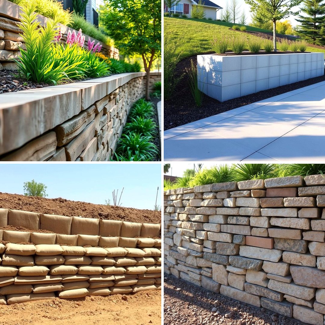 Budget-Friendly Retaining Wall Ideas for Sloped Landscapes - Lost At E ...