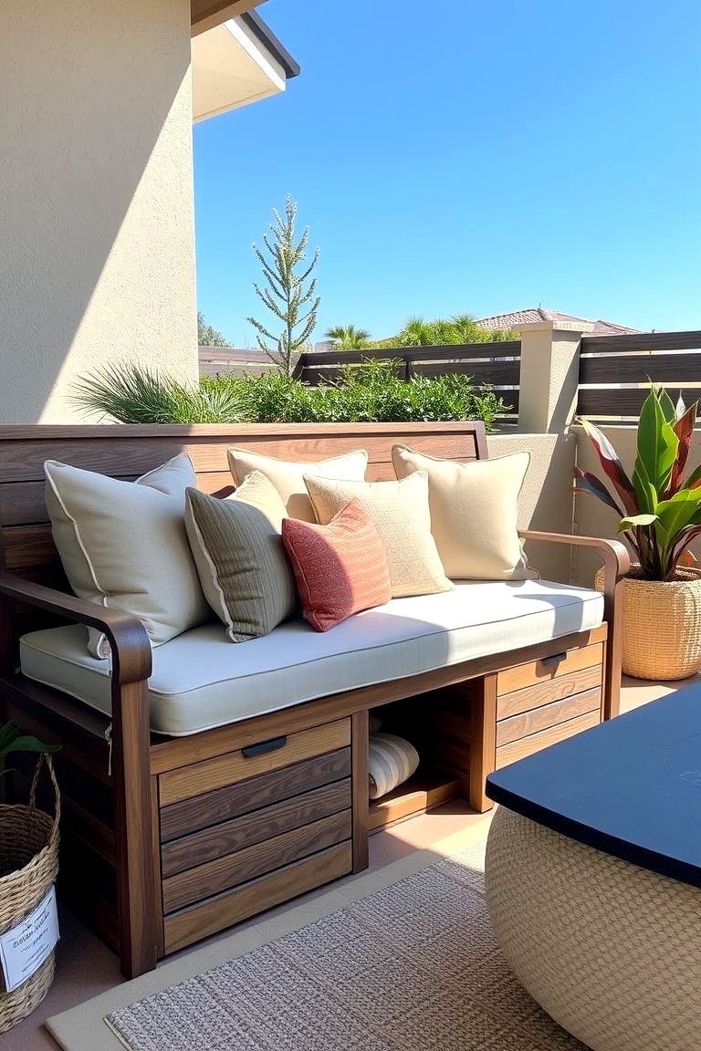 22 Built-In Deck Bench Ideas for Functional Outdoor Seating - Lost At E ...
