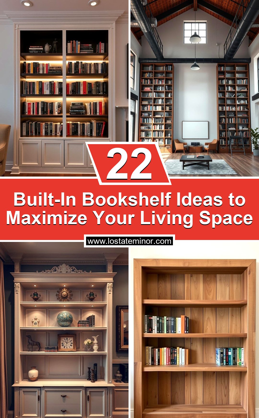 22 Built-In Bookshelf Ideas to Maximize Your Living Space - Lost At E Minor