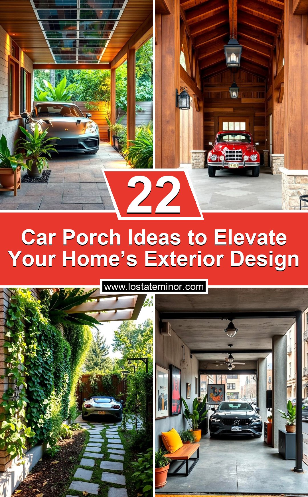 22 Car Porch Ideas to Elevate Your Home’s Exterior Design - Lost At E Minor
