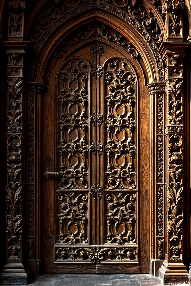 22 Gothic Front Door Ideas for an Enchanting Entryway - Lost At E Minor