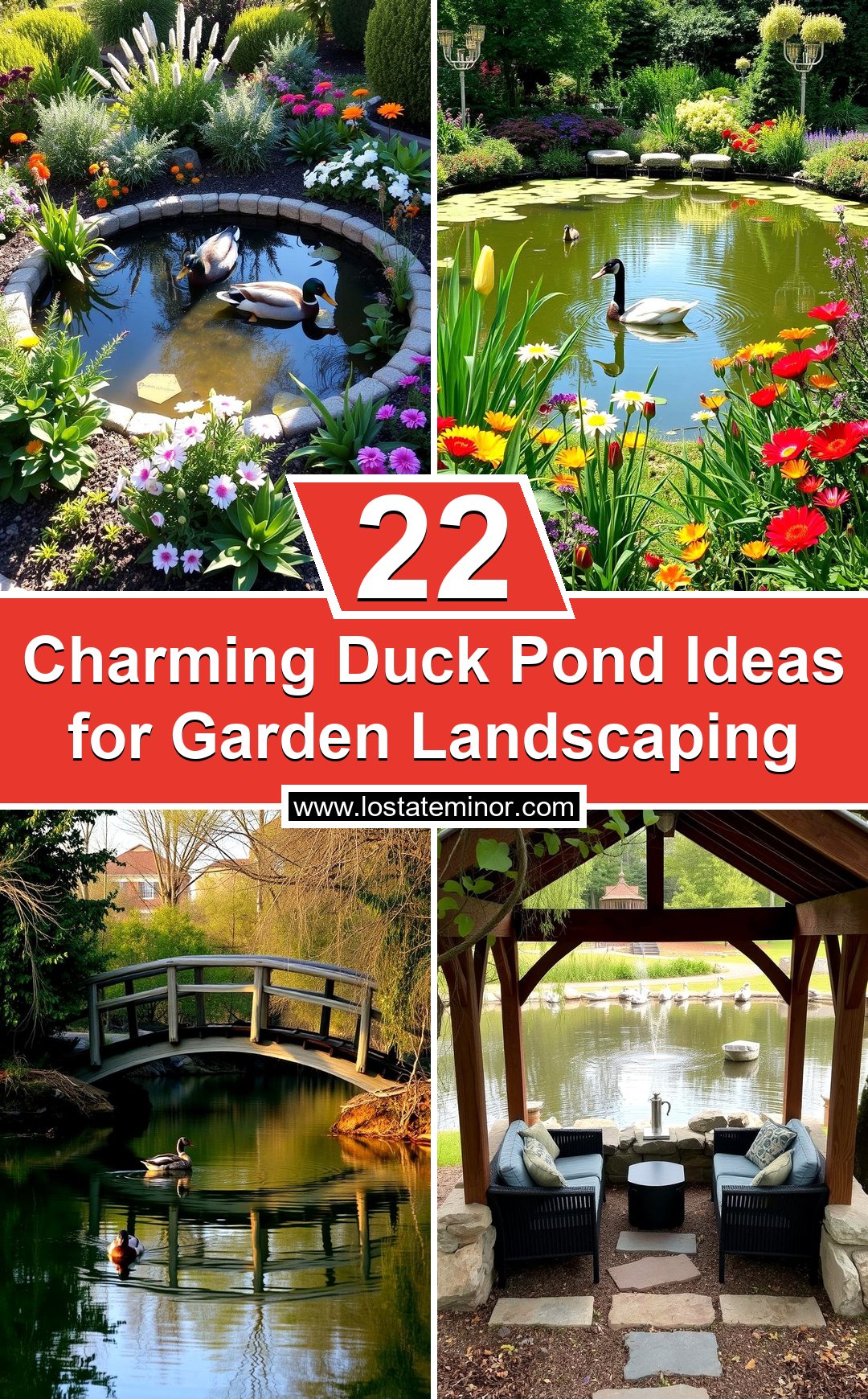22 Charming Duck Pond Ideas for Garden Landscaping - Lost At E Minor