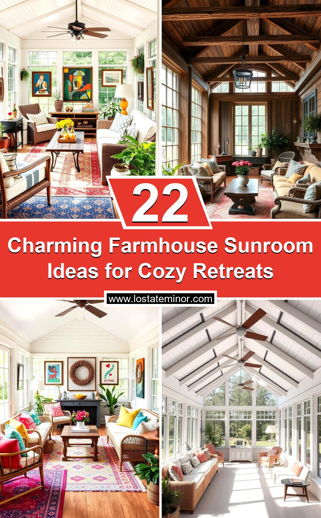 22 Charming Farmhouse Sunroom Ideas for Cozy Retreats - Lost At E Minor