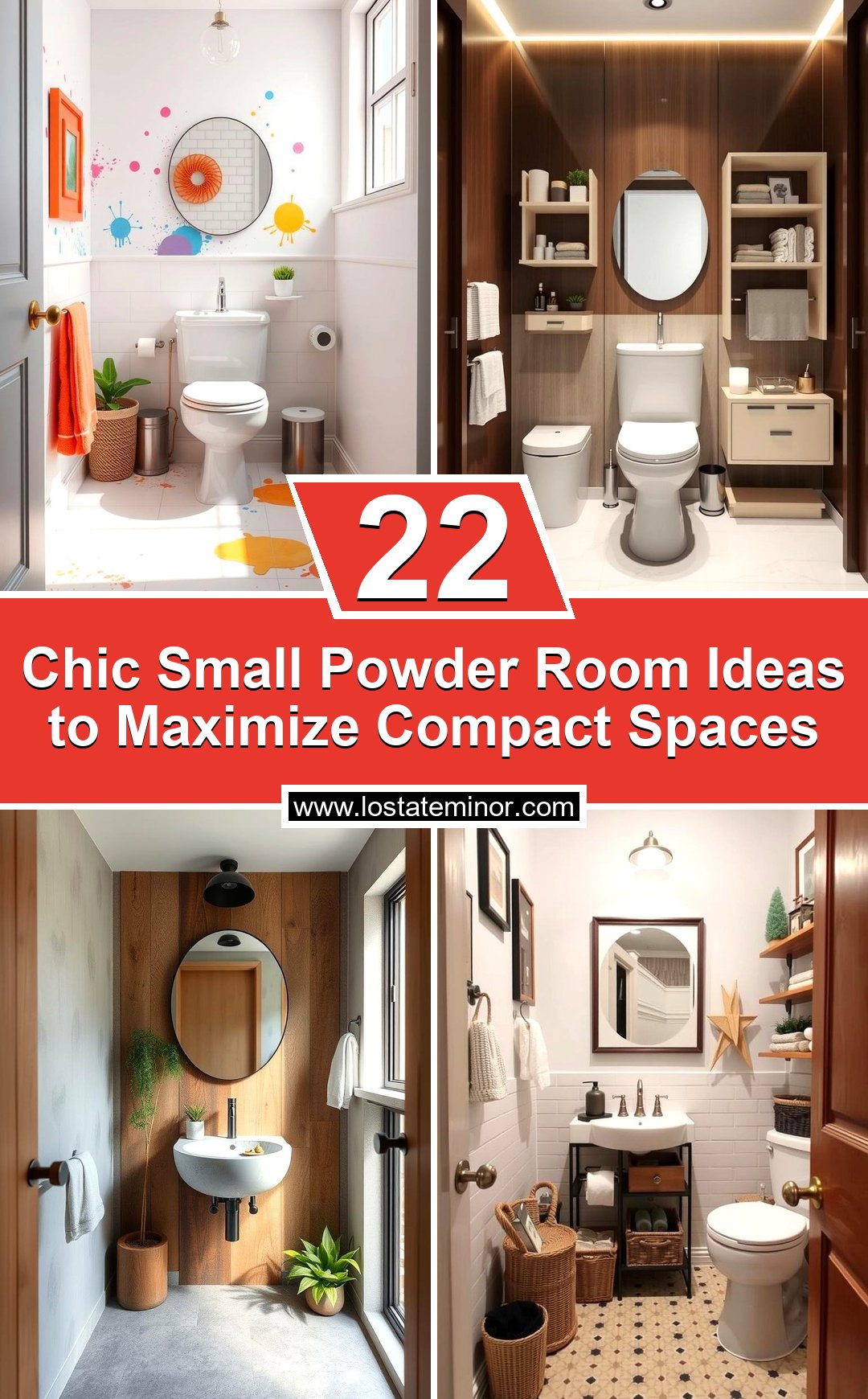 22 Chic Small Powder Room Ideas to Maximize Compact Spaces - Lost At E ...