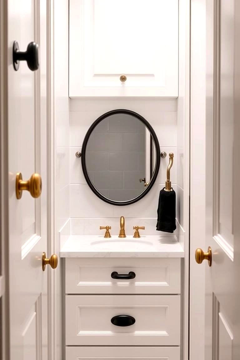 22 Black & Gold Powder Room Ideas for Compact Luxury - Lost At E Minor