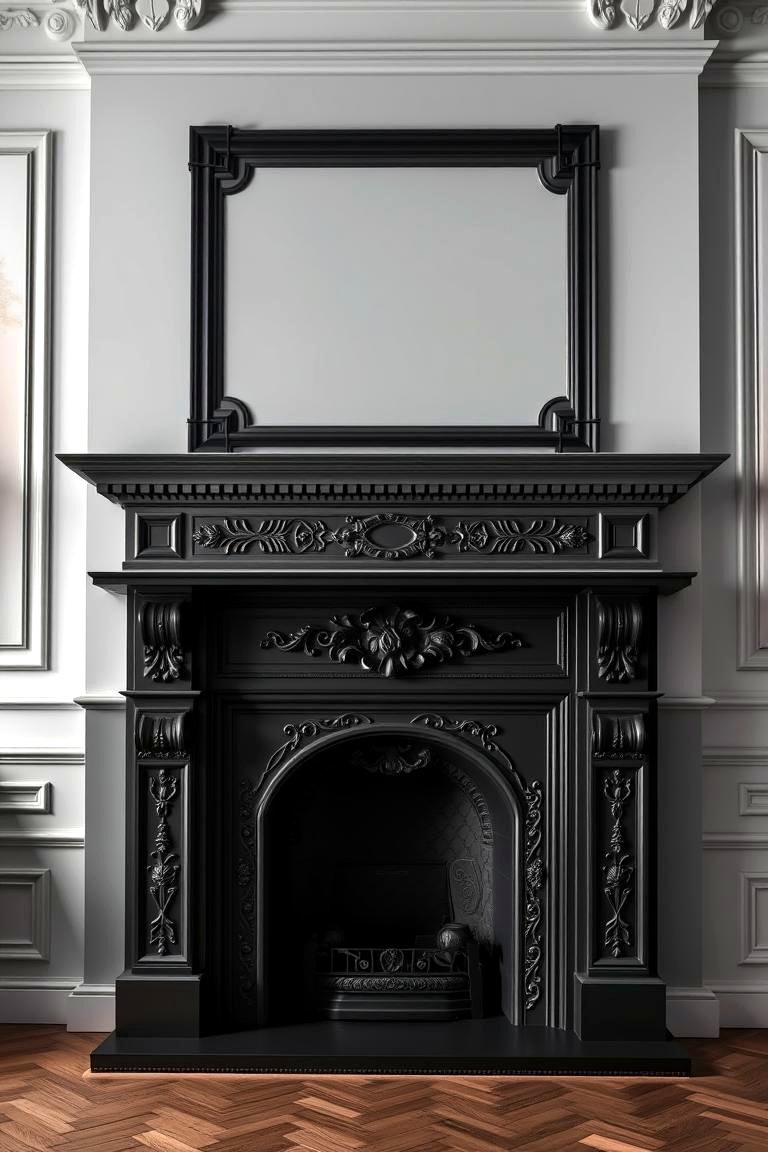 22 Dramatic Black and White Fireplace Makeover Ideas - Lost At E Minor