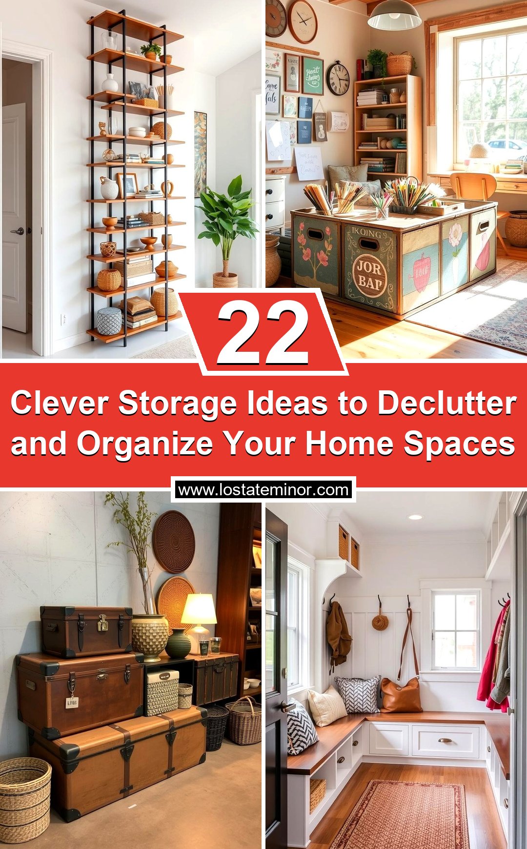 22 Clever Storage Ideas to Declutter and Organize Your Home Spaces - Lost At E Minor
