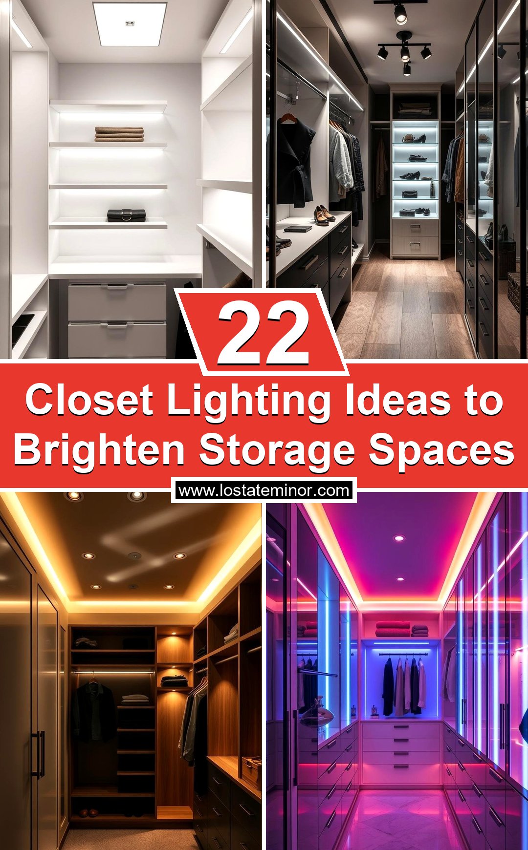 22 Closet Lighting Ideas to Brighten Storage Spaces - Lost At E Minor