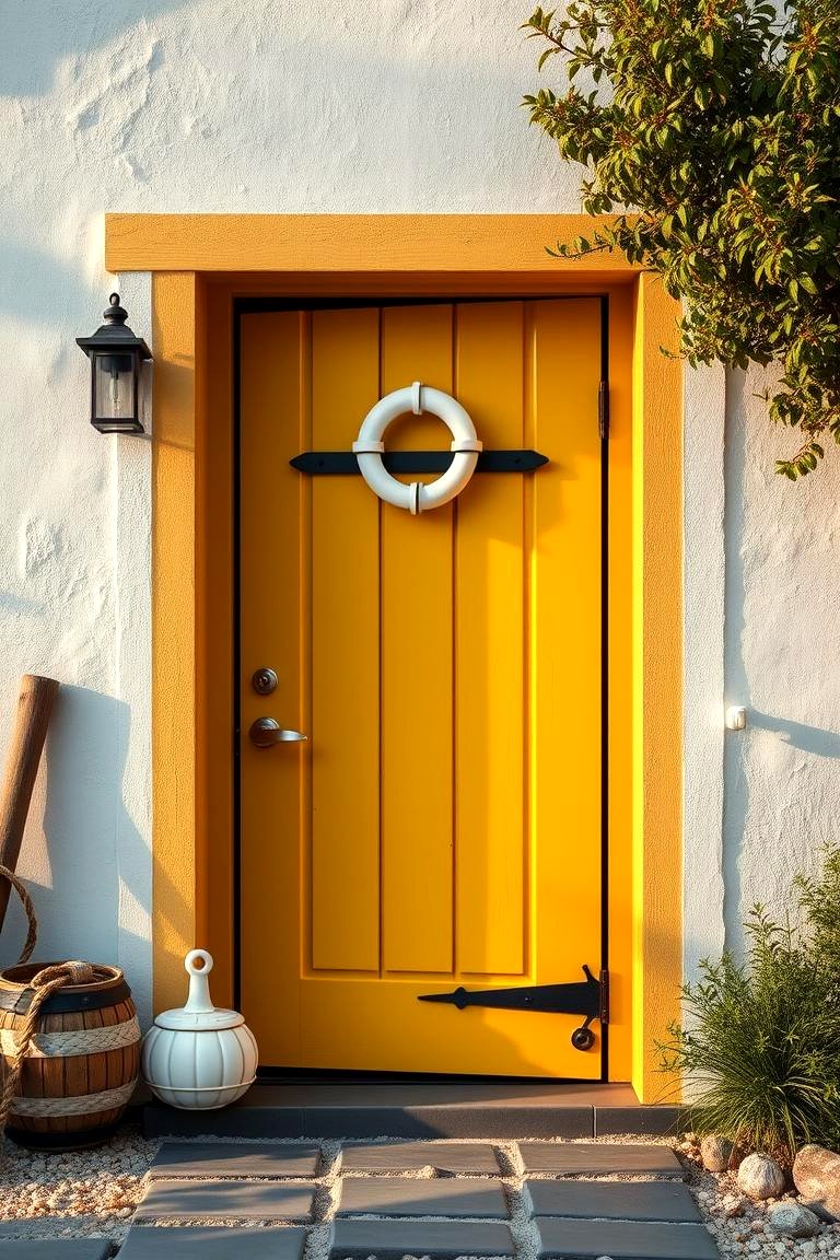 22 Mustard Yellow Front Door Ideas: Welcoming Entryway Style - Lost At ...