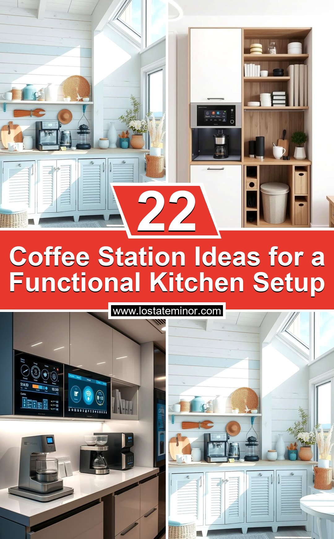 22 Coffee Station Ideas for a Functional Kitchen Setup - Lost At E Minor
