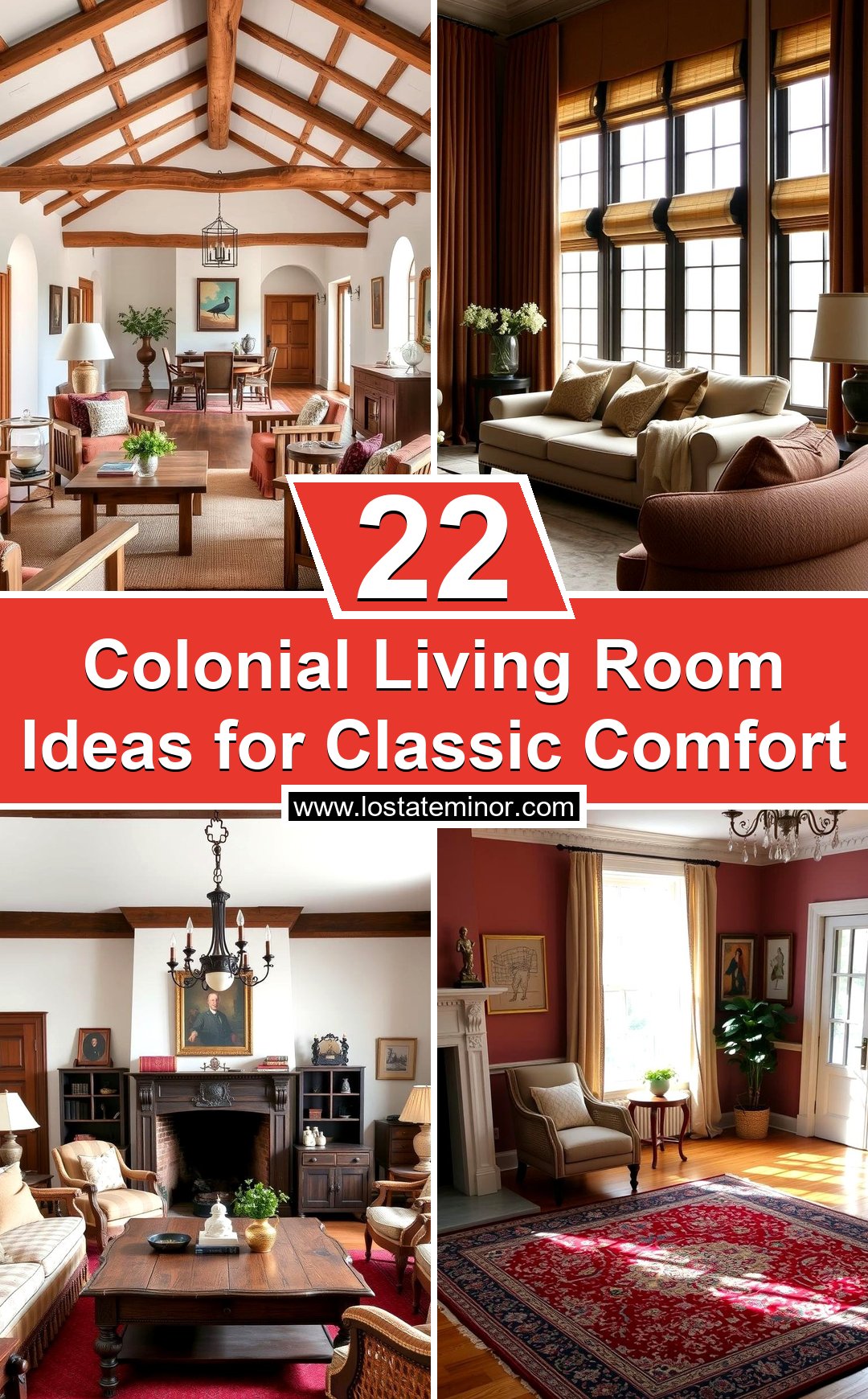 22 Colonial Living Room Ideas for Classic Comfort - Lost At E Minor
