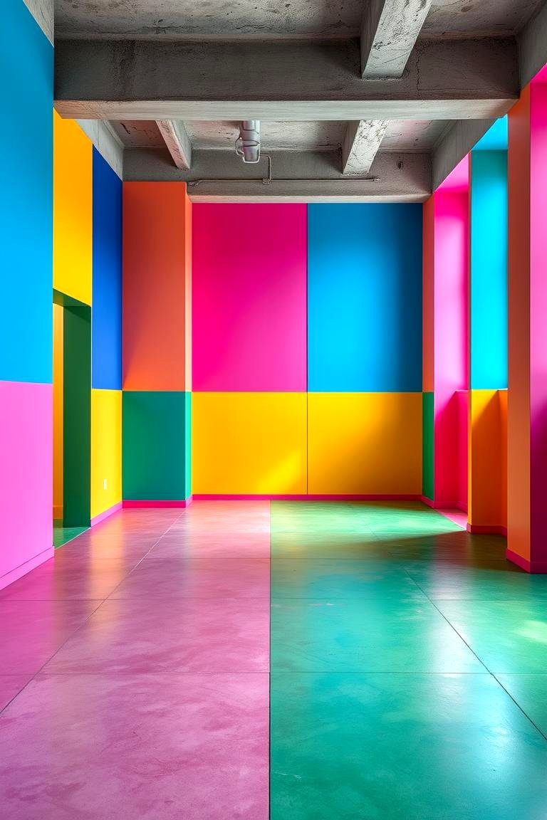 22 Indoor Concrete Floor Paint Ideas for Modern Spaces - Lost At E Minor