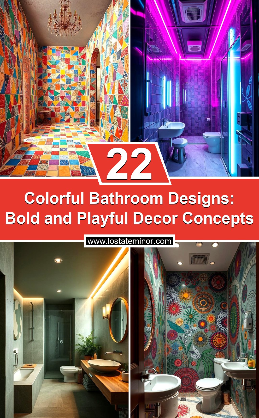 22 Colorful Bathroom Designs: Bold & Playful Decor Concepts - Lost At E ...