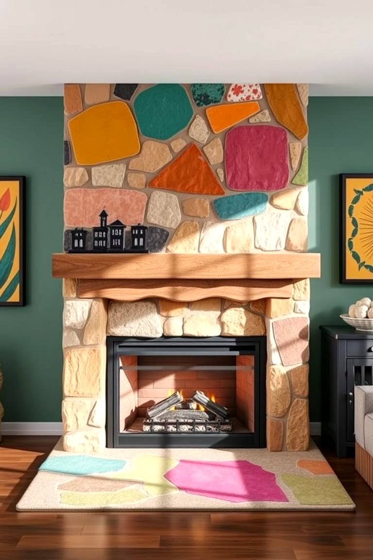 22 Faux Stone Fireplace Ideas for Affordable Elegance - Lost At E Minor
