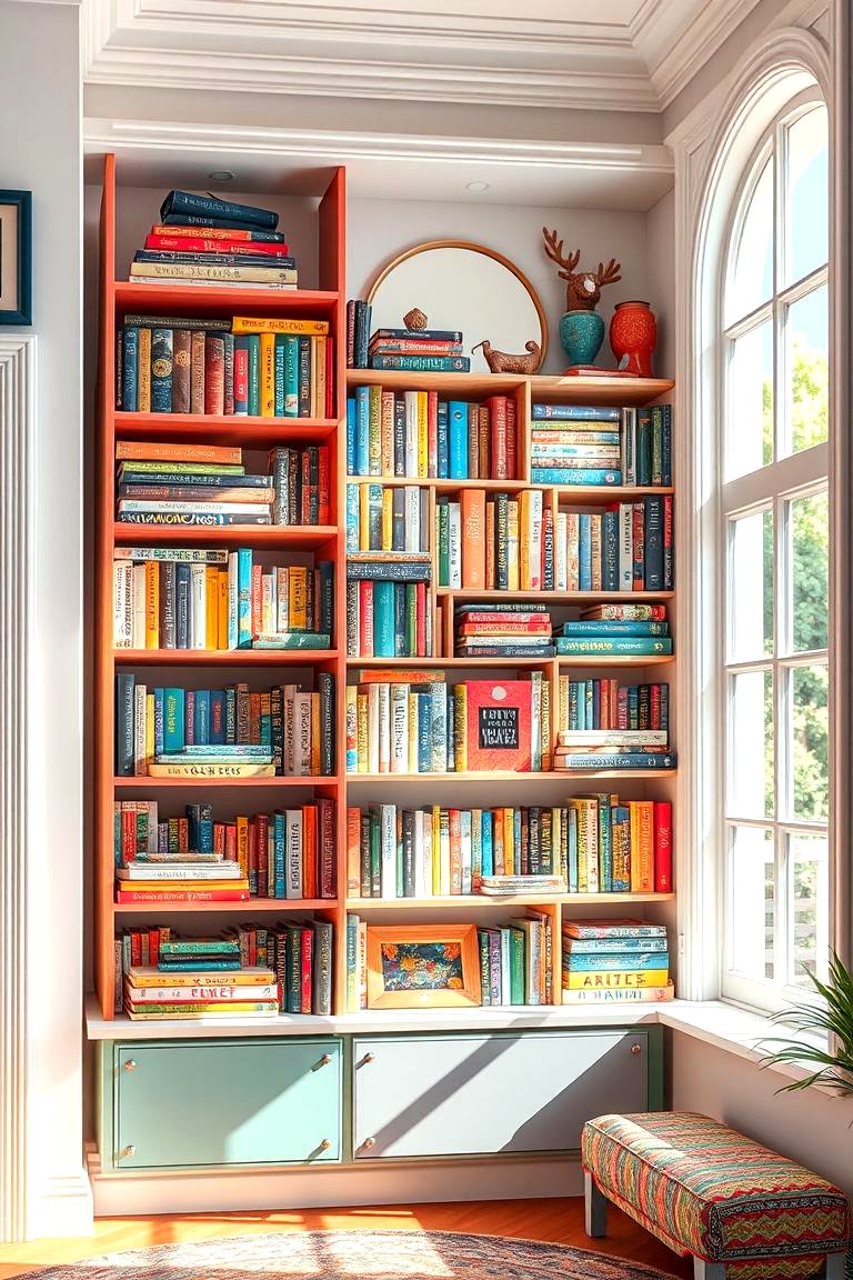 22 Bookcases Around Window Design Ideas for Stylish Homes - Lost At E Minor