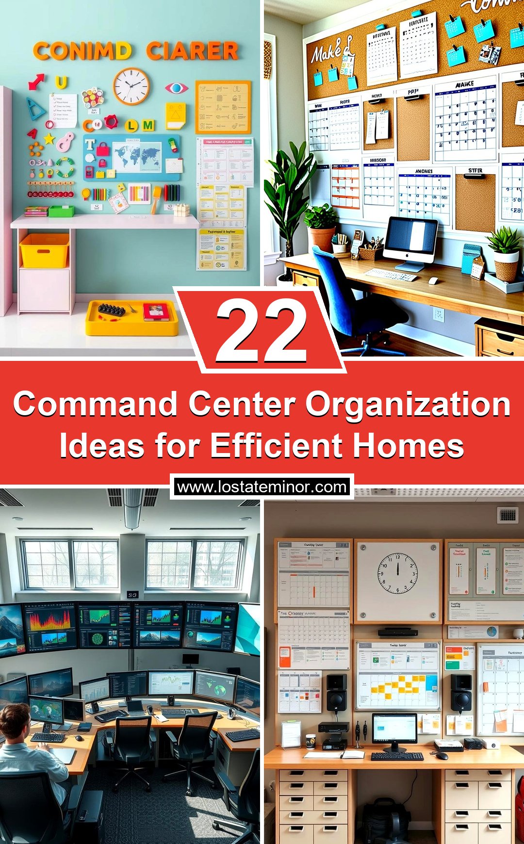 22 Command Center Organization Ideas for Efficient Homes - Lost At E Minor