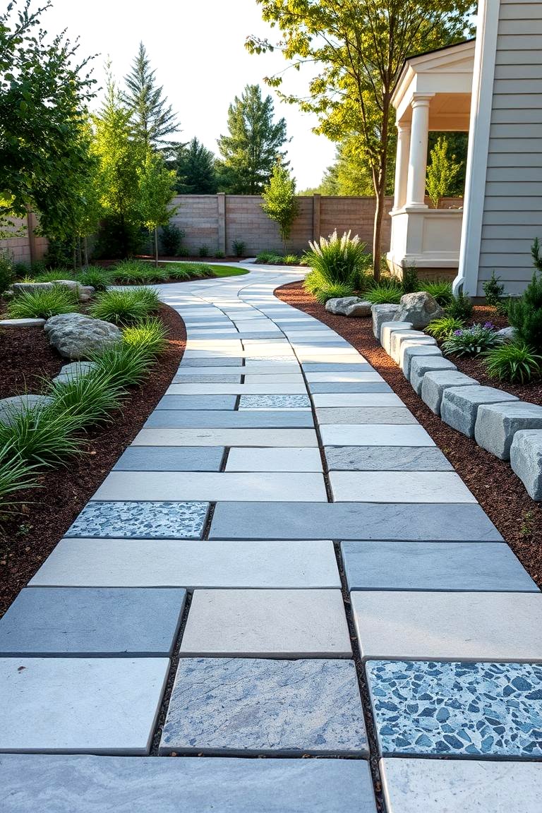 22 Composite Walkway Designs: Low-Maintenance Garden Paths - Lost At E ...