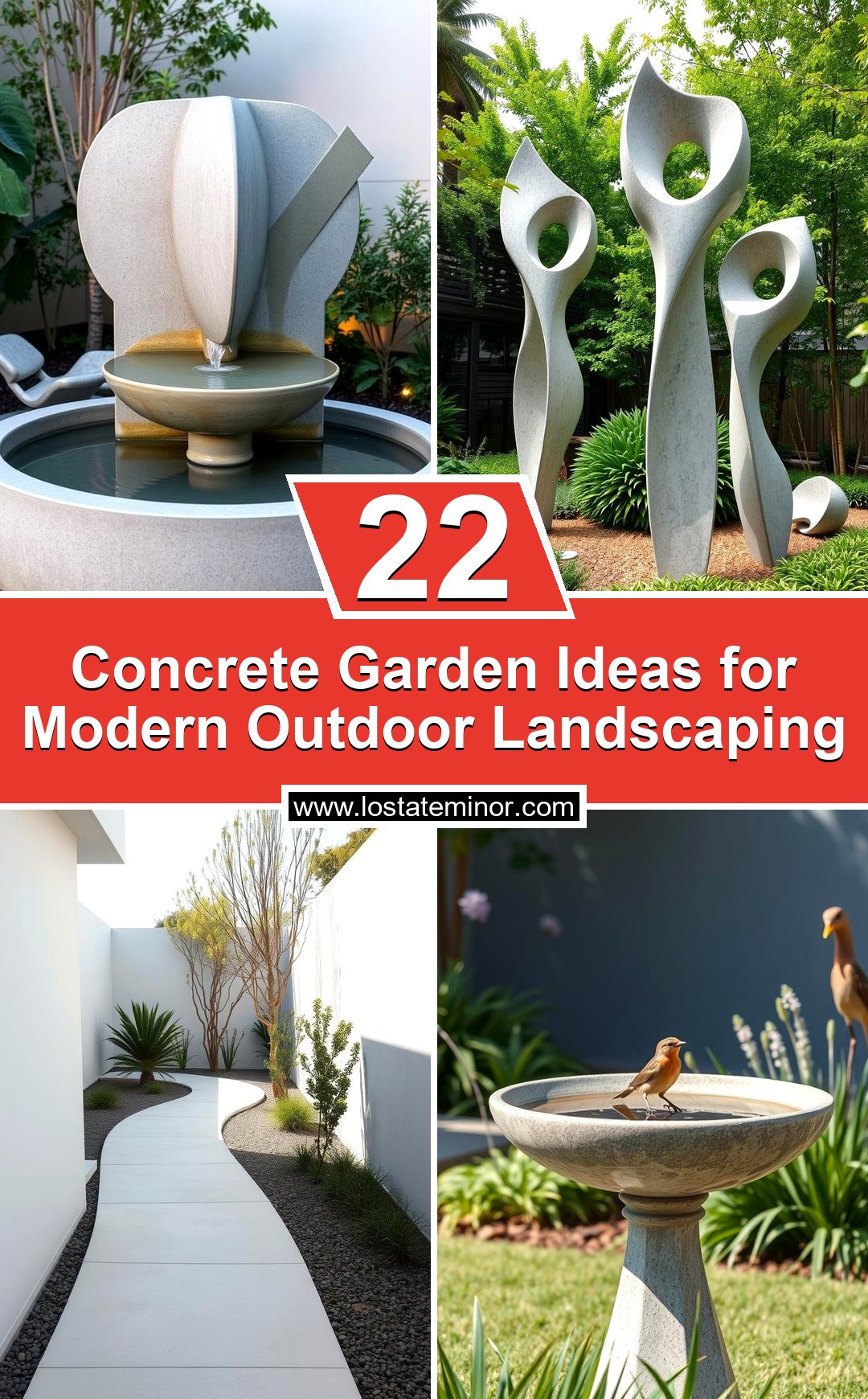 22 Concrete Garden Ideas for Modern Outdoor Landscaping - Lost At E Minor