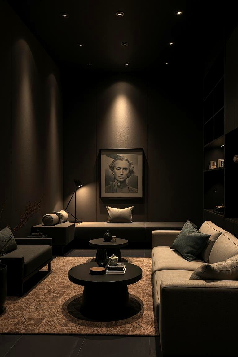 22 Dark Living Room Ideas for Moody Elegance - Lost At E Minor