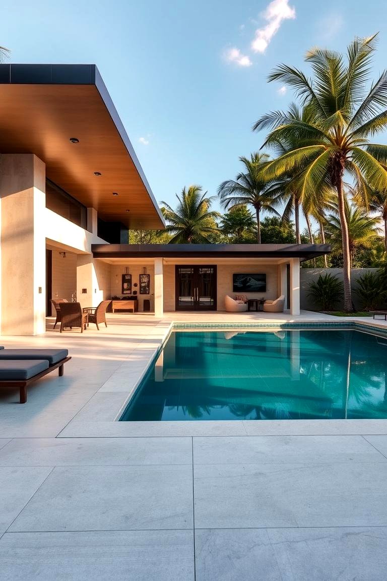 22 Luxury Pool House with Outdoor Kitchen Ideas for Entertaining - Lost ...