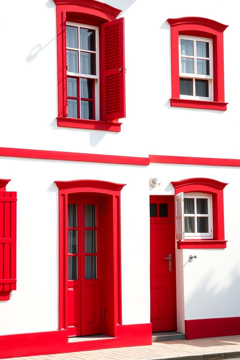 22 Red Home Exterior Design Ideas for Curb Appeal - Lost At E Minor