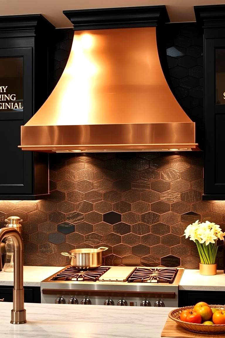 22 Black & Copper Kitchen Ideas for Warm Industrial Vibes - Lost At E Minor