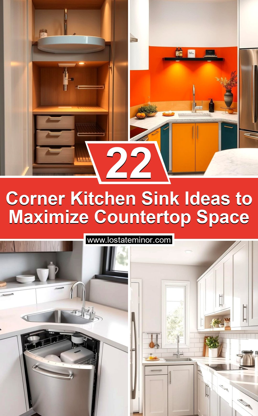 22 Corner Kitchen Sink Ideas to Maximize Countertop Space - Lost At E Minor