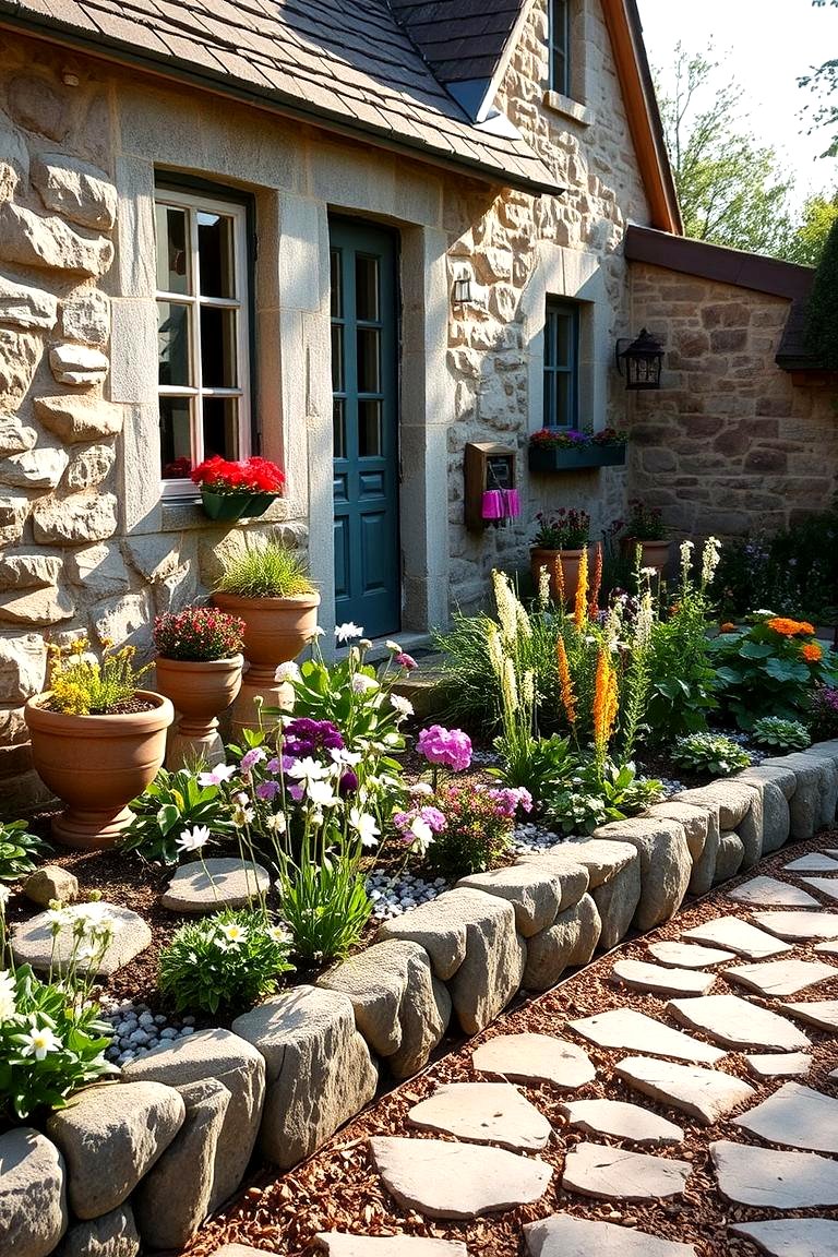 22 Beautiful Stone Garden Landscaping Ideas for Natural Charm - Lost At ...