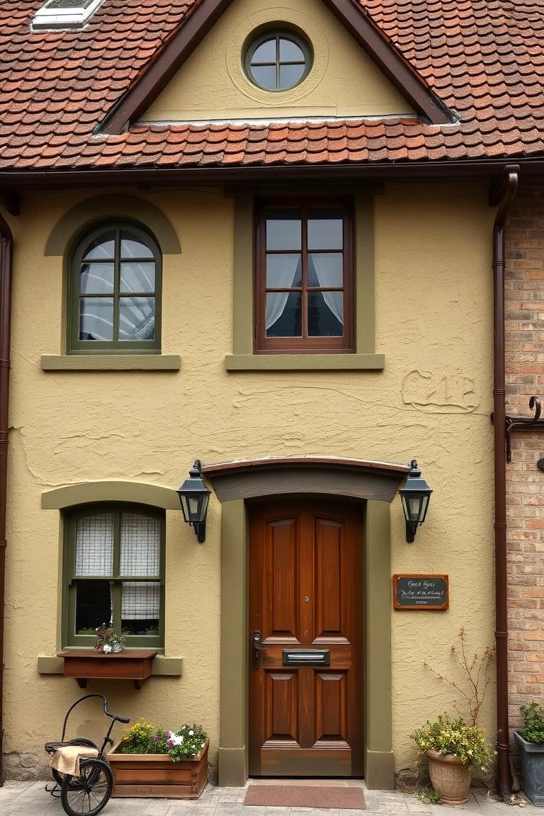 22 Olive Green House Exterior Design Inspirations - Lost At E Minor