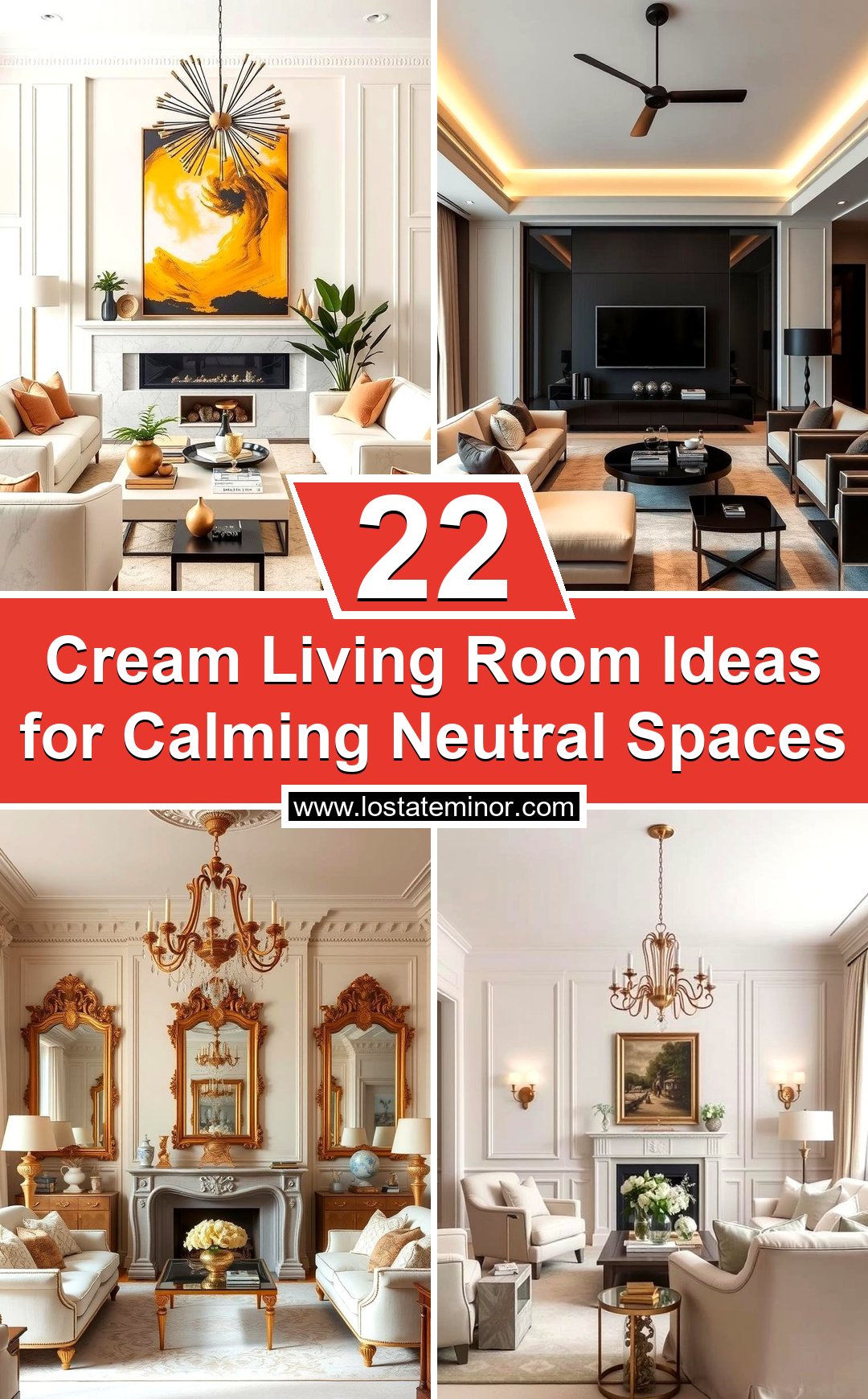 22 Cream Living Room Ideas for Calming Neutral Spaces - Lost At E Minor