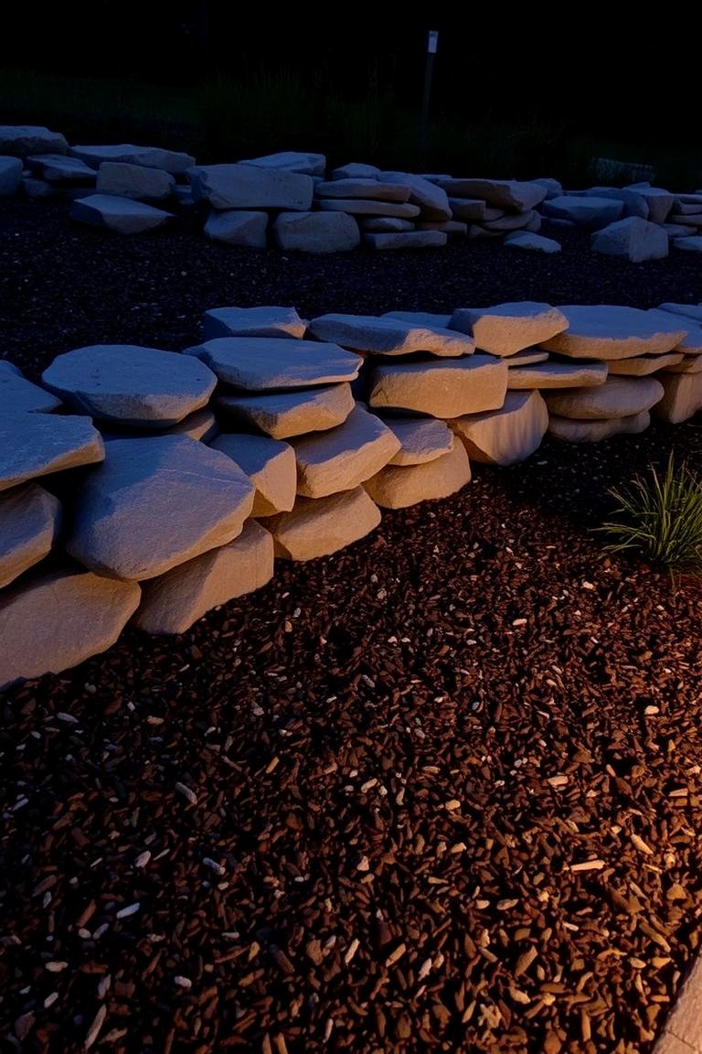 22 Rock & Mulch Front Yard Landscaping Design Ideas - Lost At E Minor