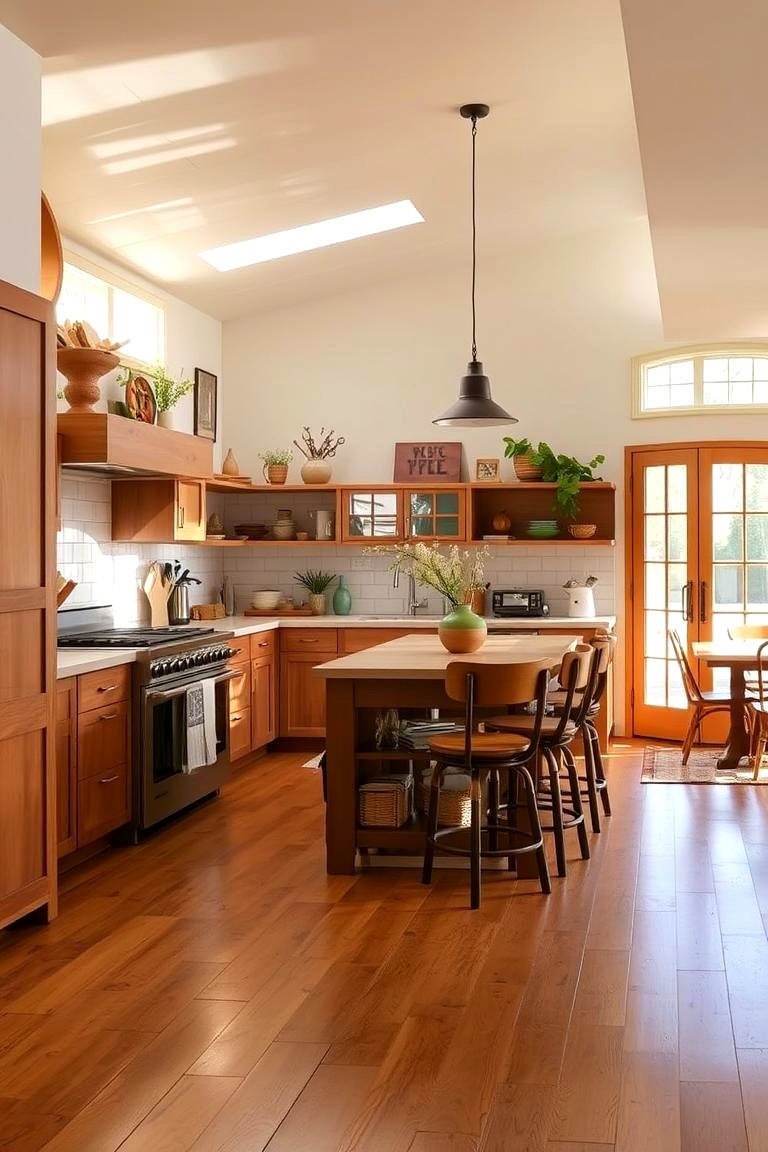 22 Warm and Inviting Kitchens With Wood Flooring Ideas - Lost At E Minor