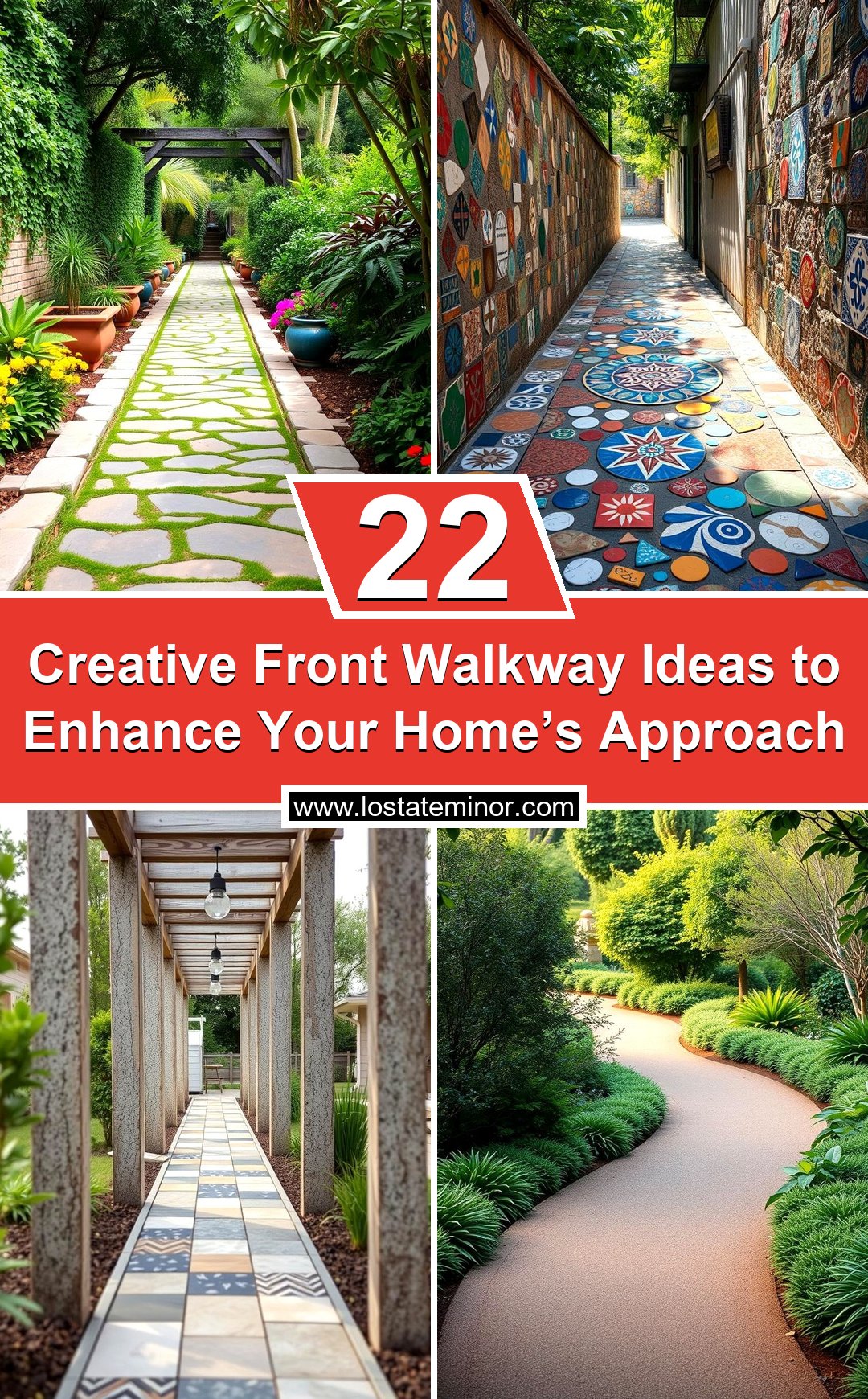 22 Creative Front Walkway Ideas to Enhance Your Home's Approach - Lost ...