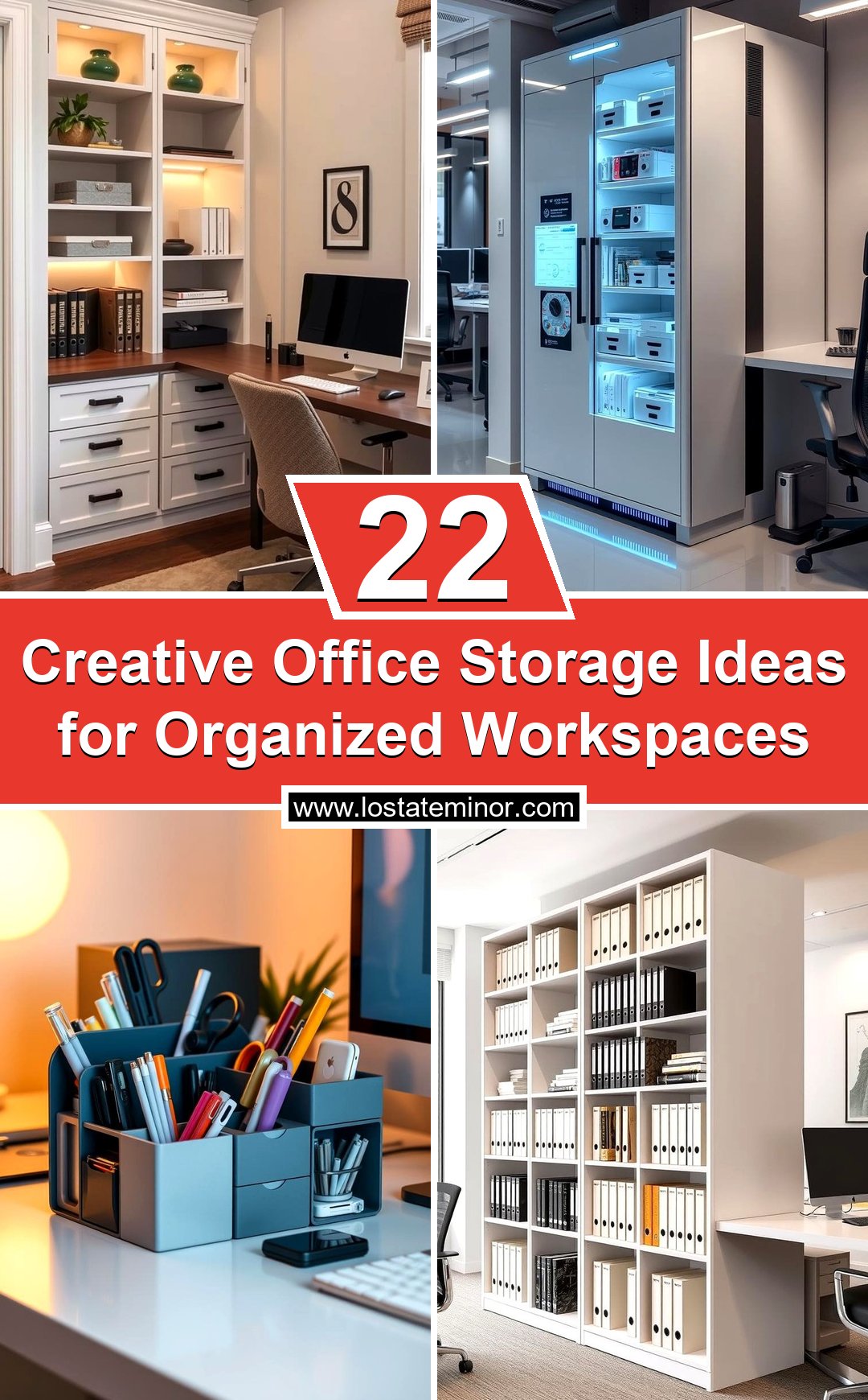 22 Creative Office Storage Ideas for Organized Workspaces - Lost At E Minor