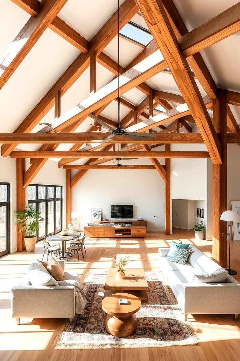 22 Exposed Beam Living Room Design Ideas & Inspirations - Lost At E Minor
