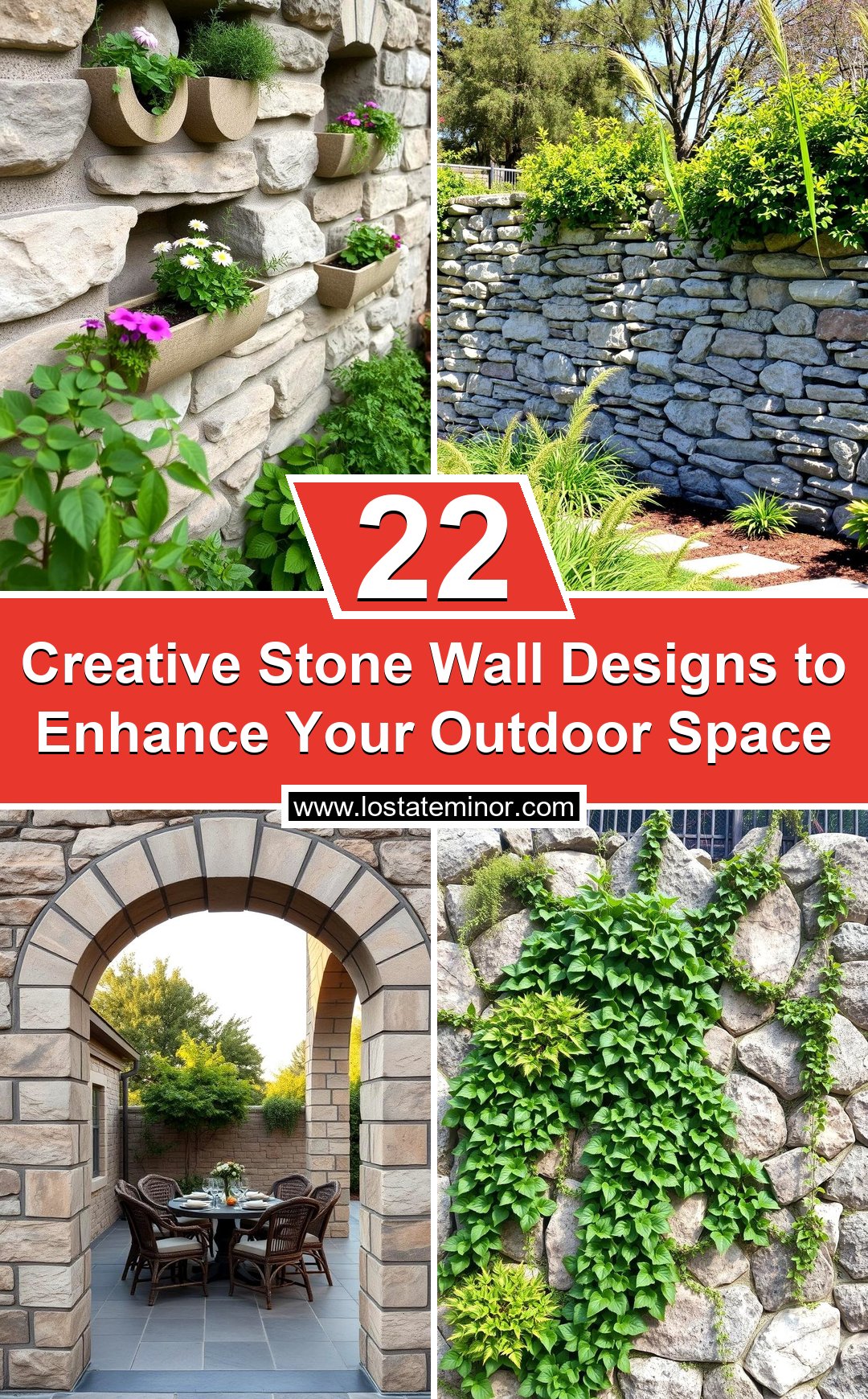 22 Creative Stone Wall Designs to Enhance Your Outdoor Space - Lost At ...