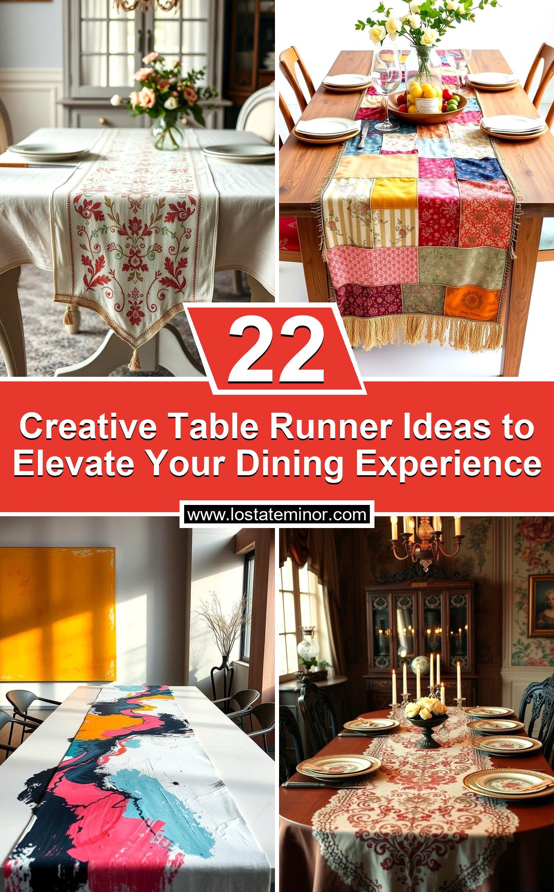 22 Creative Table Runner Ideas to Elevate Your Dining Experience - Lost ...