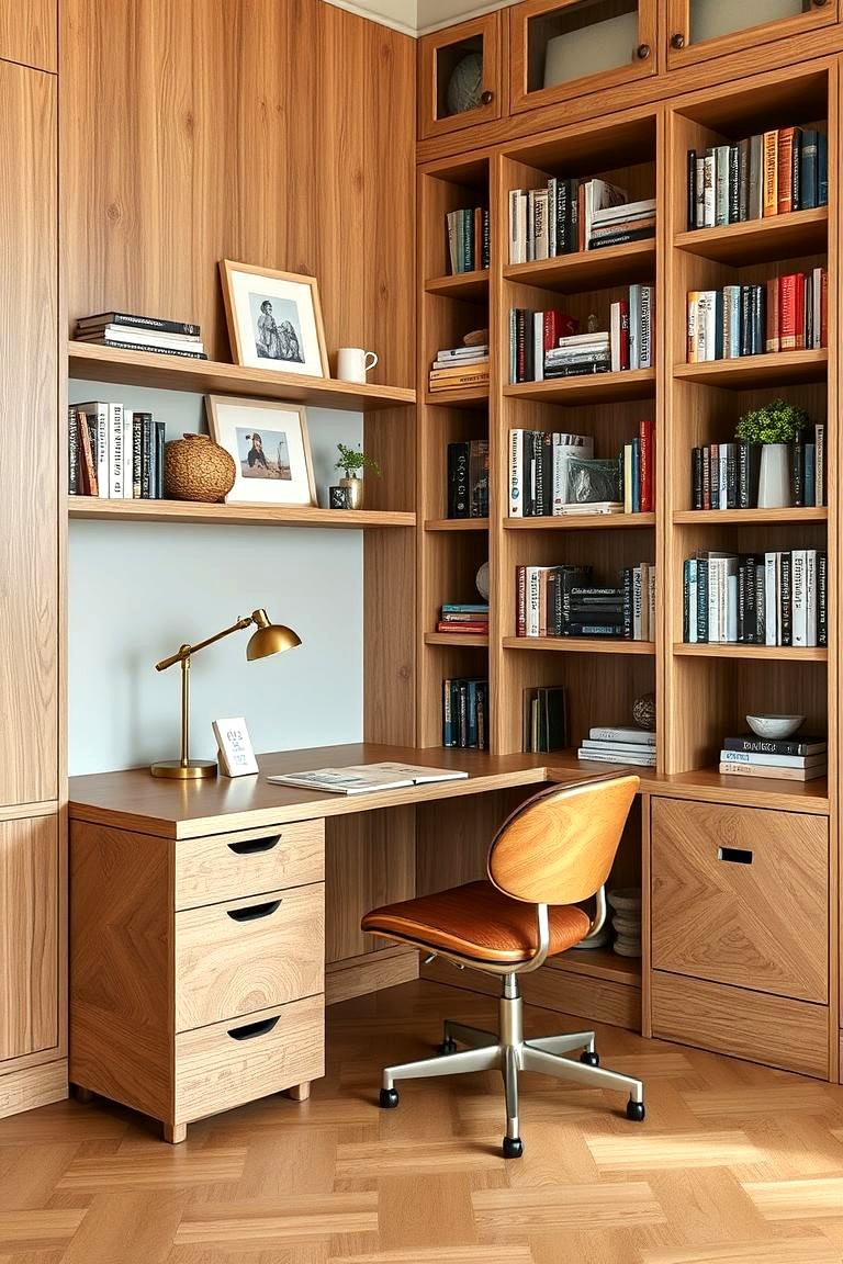 22 Space-Saving Built-In Desk Ideas for Modern Homes - Lost At E Minor