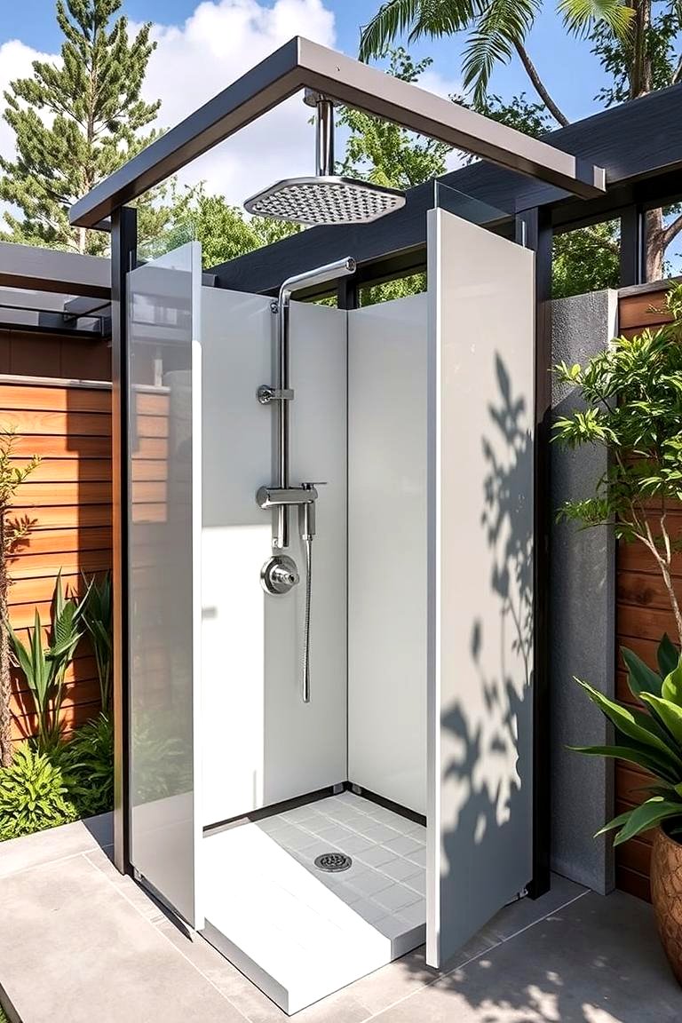 22 Inviting Outdoor Shower Ideas for Your Backyard Oasis - Lost At E Minor
