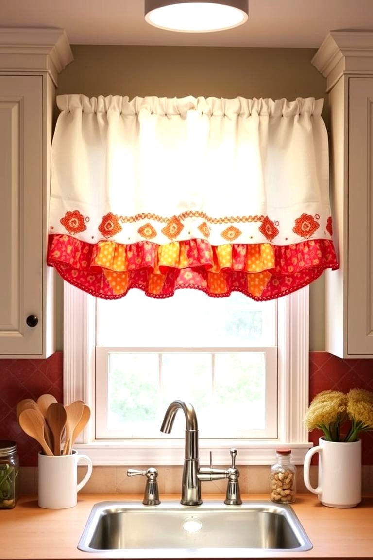 22 Charming Kitchen Valance Ideas: Window Treatment Inspiration - Lost ...